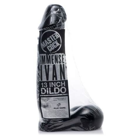 Immense Ivan 13 Inch Huge Dildo Black Anal Plug Butt Plug Realistic Sex Toy 848518006363 Ebay