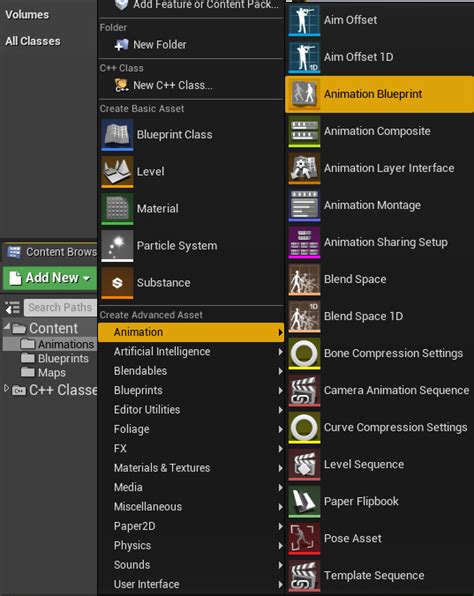 Adding Character Animation Unreal Engine Documentation