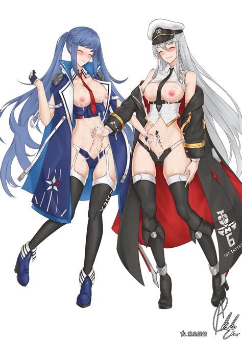 Rule 34 2futas Apj Azur Lane Cumshot Enterprise Azur Lane Essex Azur Lane Futanari