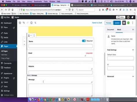 How To Add A Contact Form To WordPress Site With Gutenberg Editor YouTube