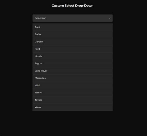 GitHub Mejba13 Custom Select Drop Down CSS Artisan Select Drop Down