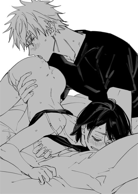 Rule 34 Ass Eating Ass Lick Blush Breasts Jujutsu Kaisen Satoru Gojo Shoko Ieiri Short Hair