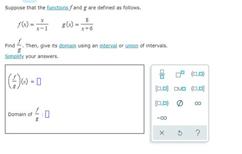 solved suppose that the functions f and g are defined as