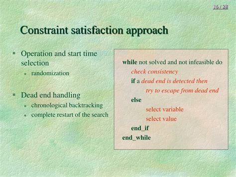 ppt constraint satisfaction problem csp applications and job shop scheduling powerpoint