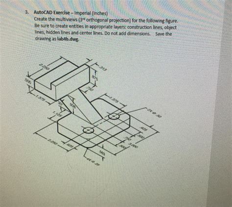 Solved Autocad Class Please Show How To Complete The Final Chegg