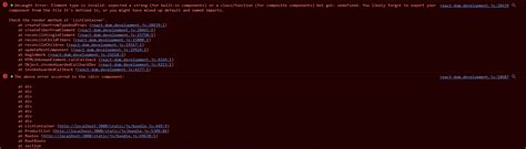 javascript passing component as props shows error uncaught error element type is invalid