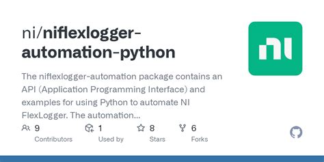 Niflexlogger Automation Python Docs Getting Started Rst At Main Ni