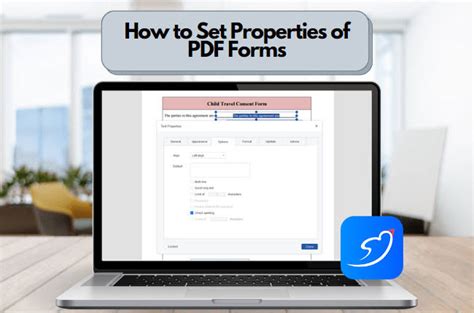 how to set properties of pdf forms with lightpdf