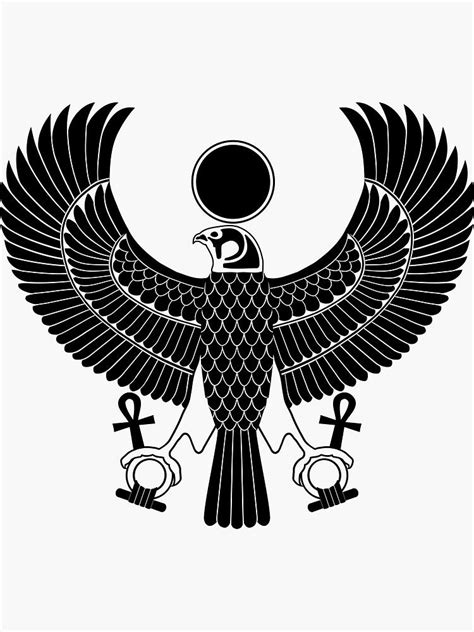 Egyptian God Horus As Royal Falcon Stickers By Smaragdas Redbubble Egypt Tattoo Egyptian