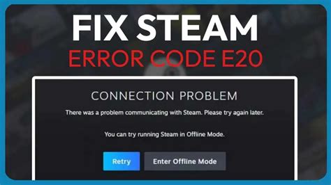 Steam Error Code E Easy Fix