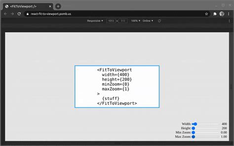 Npm React Fit To Viewport Skypack