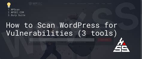3 Ways To Scan WordPress For Vulnerabilities WpXSS