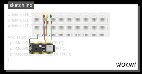 semafor 1 wokwi esp32 stm32 arduino simulator