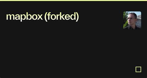 mapbox forked codesandbox
