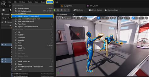 Skeletal Mesh To Static Mesh Conversion In Unreal Engine Unreal