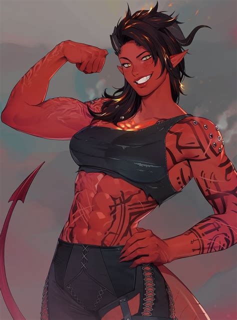 Karlach Dungeons And Dragons And 2 More Drawn By Lavelis Danbooru
