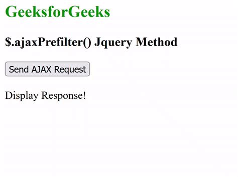 jquery ajaxprefilter method geeksforgeeks