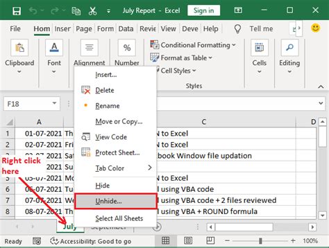 How To Unhide Worksheet In Excel Online Tutorials Library List