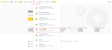 Introducing Binance Options Explore Crypto Options Trading With