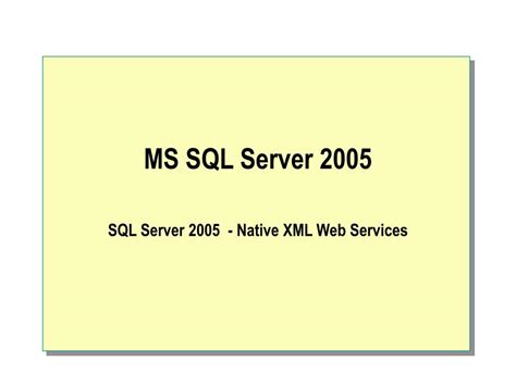 ppt ms sql server 2005 powerpoint presentation free download id 5265849