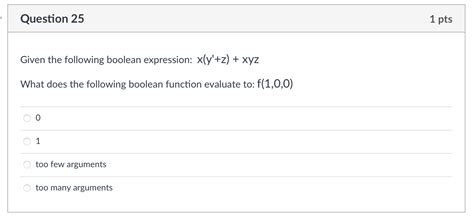 solved given the following boolean expression yz z xy ′