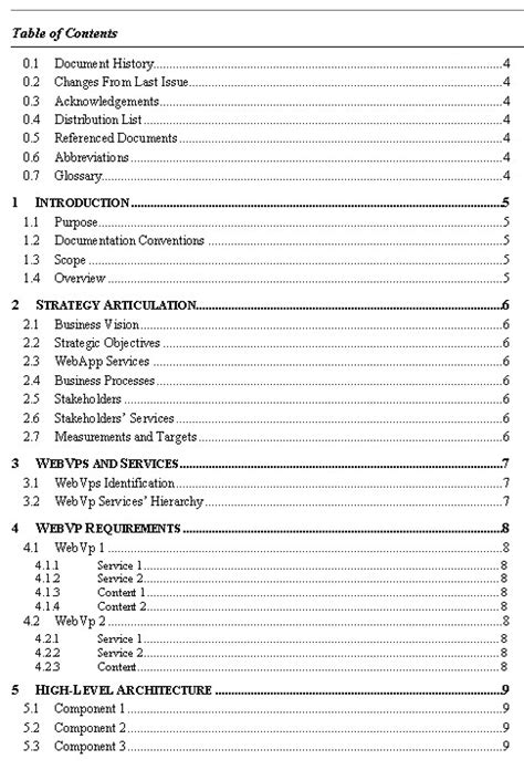 software requirement specification sample template sa