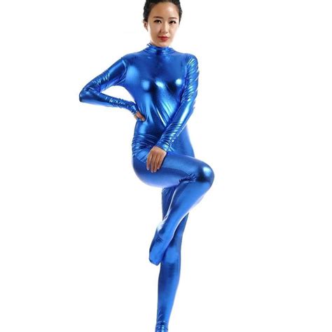 High Stretch Spandex Is Perfect For Making Catsuits Shown Here In Electron Blue Diy The Look
