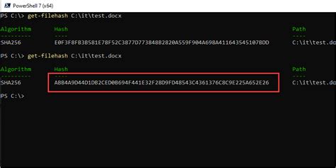 check file hash with powershell get filehash active directory pro