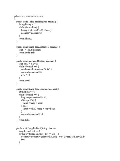 number conversion pdf decimal theory of computation