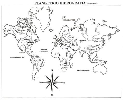 Compartir 16 Imagen Planisferio Sin Nombres Con Lagol Thptletrongtan