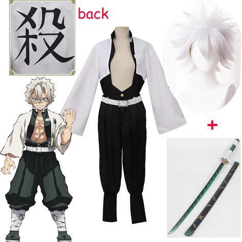 Disfraz De Cosplay De Demon Slayer Para Adultos Traje De Tela De Kimetsu No Yaiba Shinazugawa