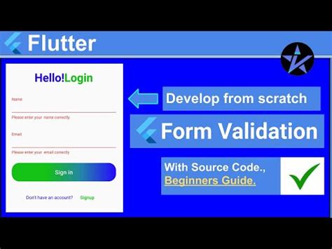 Form Validation In Flutter Sample Code For Beginners Mobileapp