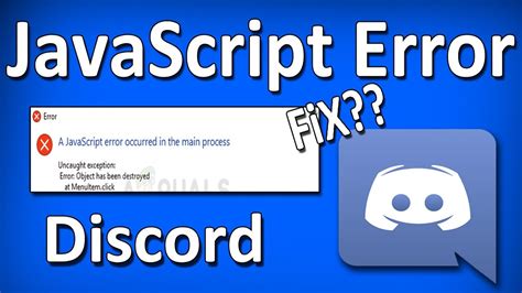 How To Fix Discord Javascript Error Windows Fatal Javascript Error