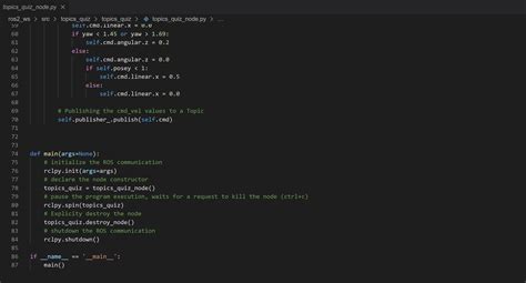 unit 3 topics quiz ros2 basics in 5 days humble python the construct ros community