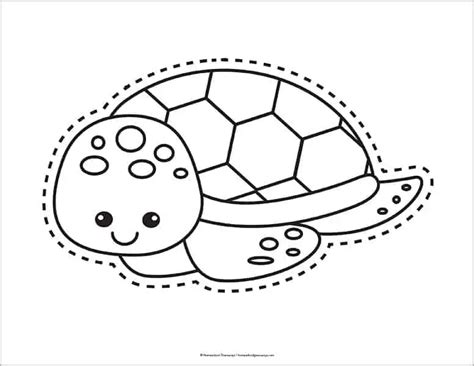 20 Printable Sea Turtle Coloring Pages Craft Templates