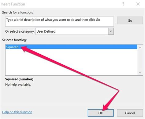 vba function procedures create and execute user defined functions