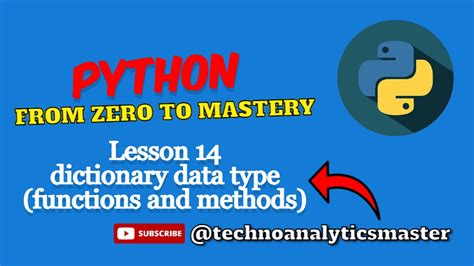 Dictionary Data Type Python Data Types Function And Methods Of