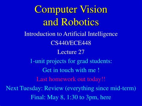 ppt computer vision and robotics powerpoint presentation free download id 5579562