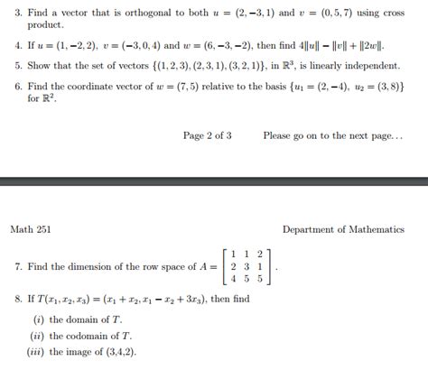 solved find a vector that is orthogonal to both u 2
