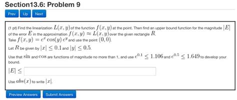 solved find the linearization l x y of the function f x