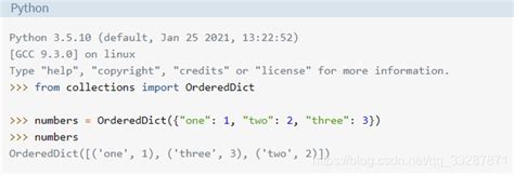 ordereddict与dict ordereddict和dict csdn博客