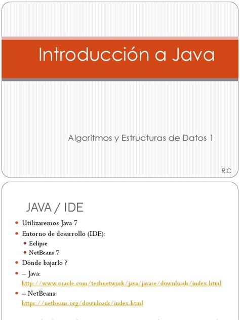 0 2 algoritmos y estructuras de datos introduccion a java pdf entorno de desarrollo