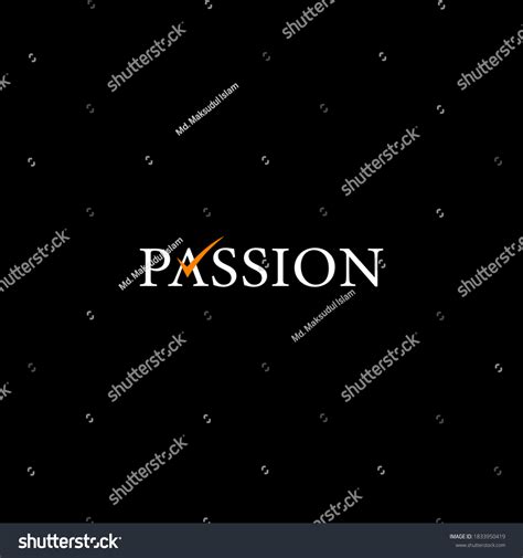 Passion Word Design Passion Logo Design Stock Vector Royalty Free 1833950419 Shutterstock