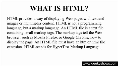 1 introduction to html youtube