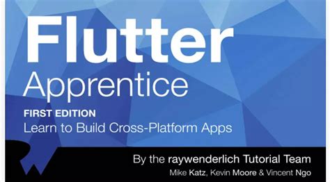 Flutter Apprentice Learn To Build Cross Platform Apps PDF Book For