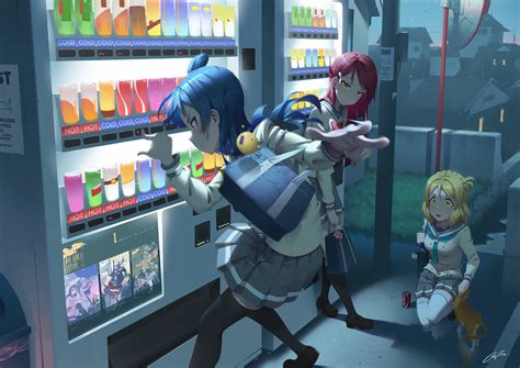 413988 Love Live Sunshine Anime Girls Sakurauchi Riko Love Live Tsushima Yoshiko School