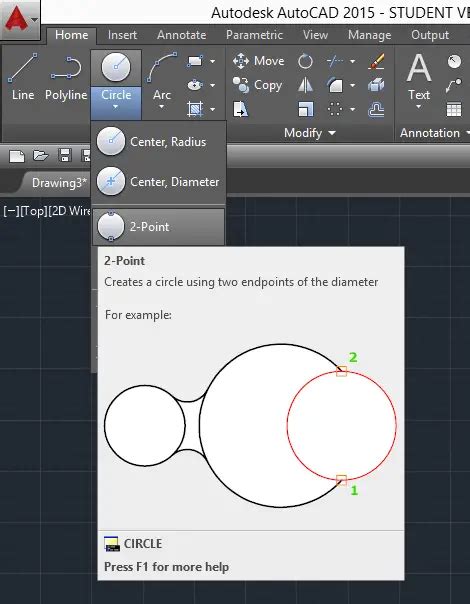 AutoCAD Tutorial 06 Circles In AutoCAD