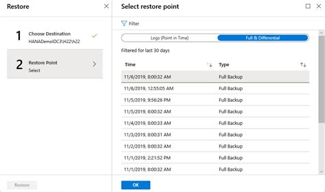 Restore SAP HANA Databases On Azure VMs Azure Backup Microsoft Learn