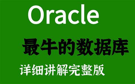 基于oracle数据库的plsql编程以及存储过程的创建 数据库从入门到精通全套教程 数据库实战精讲（超高清画质 哔哩哔哩 bilibili