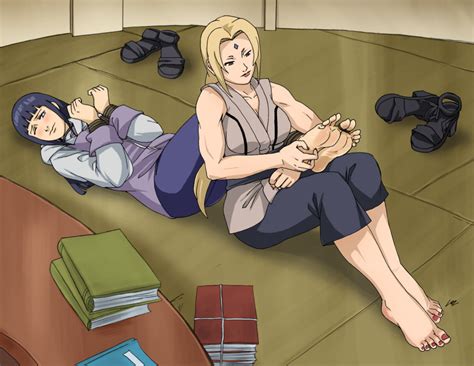 Lost One Zero Hyuuga Hinata Tsunade Naruto Naruto Naruto Series 2girls Barefoot Bdsm